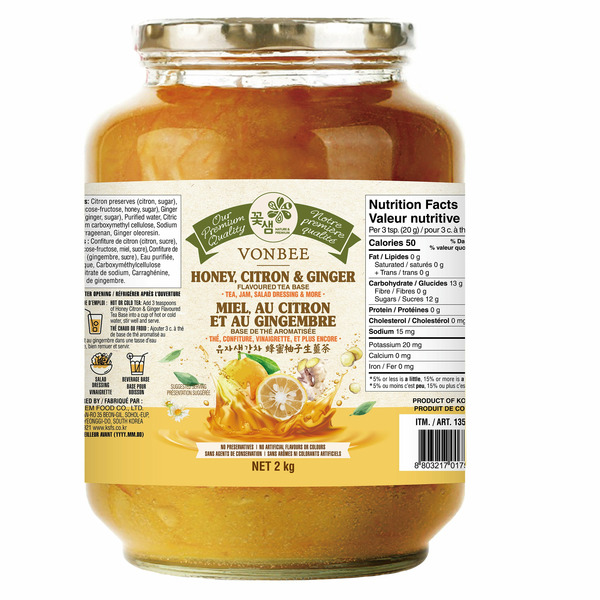 VONBEE Honey Citron Ginger Tea Same-Day Delivery | Costco