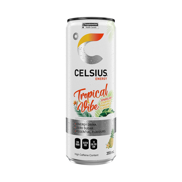 Celsius Tropical Vibe Energy Drink, 355 ml Same-Day Delivery | Giant Tiger
