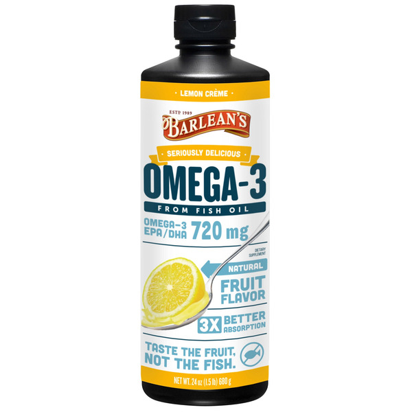 Barlean's Omega Fish Oil Lemonzest Swr 24 Ounce Same-Day Delivery | Costco