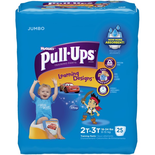 Pull Ups Learning Designs for Boys 2T-3T Training Pants (25 ct) - Instacart