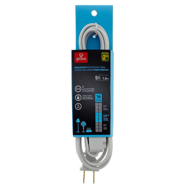 Globe Extension Cord Same-Day Delivery | Dollarama