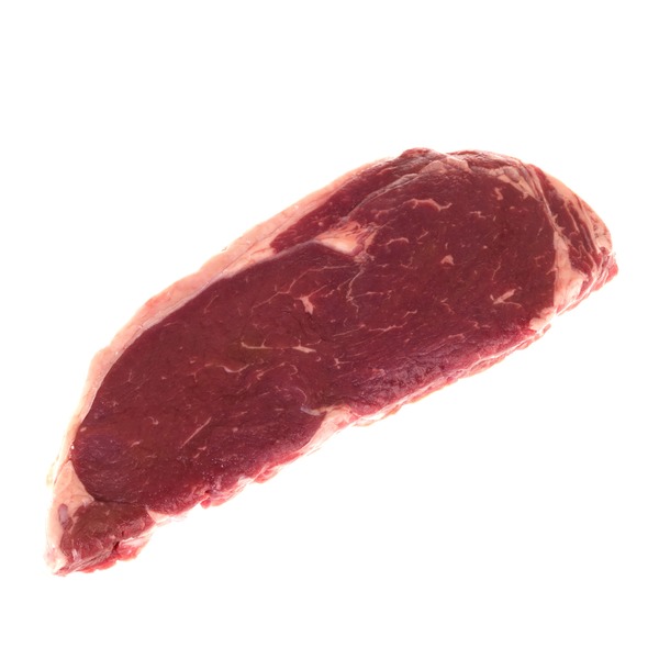 Beef Choice Boneless Loin New York Strip Steak Thin Family Pack Same ...