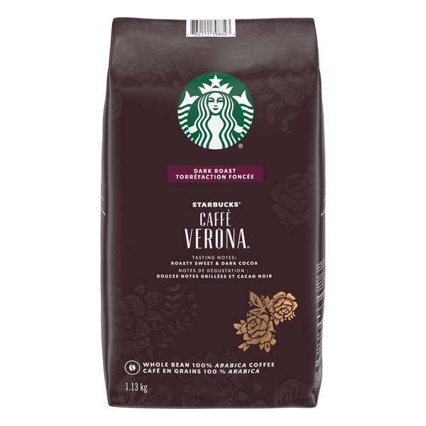 Starbucks Caffe Verona Dark Roast Whole Bean Coffee Same-Day Delivery ...
