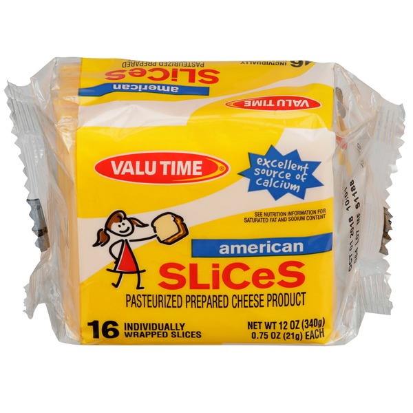 Valu Time American Slices Cheese (12 oz) - Instacart