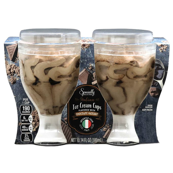 Specially Selected Chocolate Hazelnut Ice Cream Cups Same-Day Delivery ...