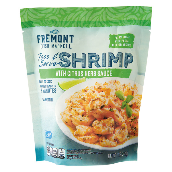 Fremont Fish Market Citrus Herb Toss & Serve Shrimp Same-Day Delivery or Pickup | ALDI