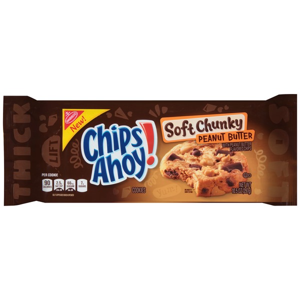 Chips Ahoy! Soft Baked Peanut Butter Chocolate Chip Cookies (10.5 oz ...