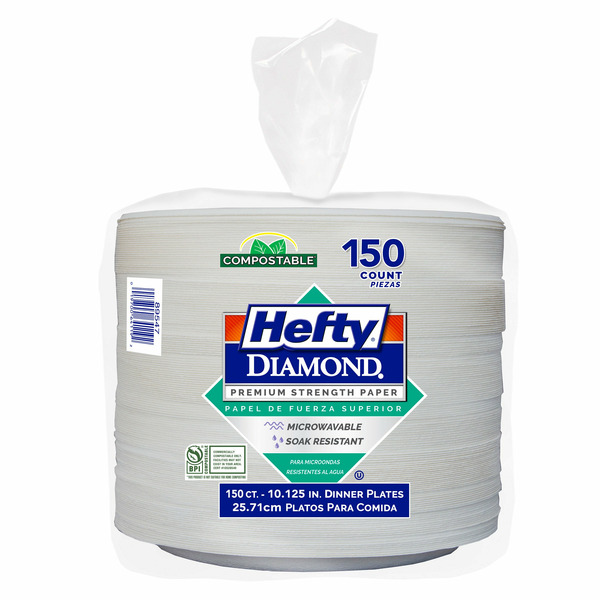 Hefty Diamond 10 Dinner Plate, 5/8" Same-Day Delivery | Costco