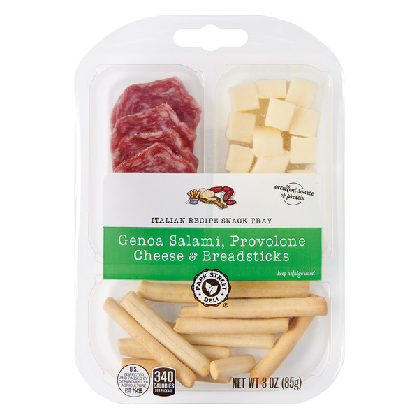 Aldi Italian Recipe Snack Tray Genoa Salami Provolone Cheese ...