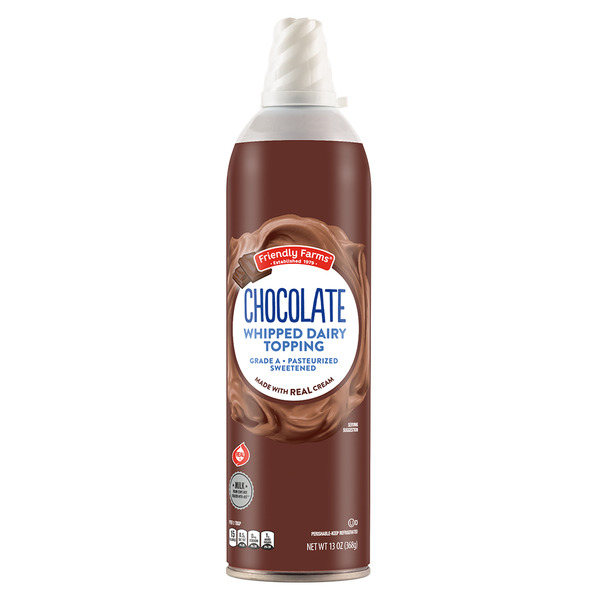 ALDI Friendly Farms Chocolate Whipped Dairy Topping Same-Day Delivery ...