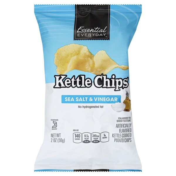 Essential Everyday Potato Chips, Kettle Chips, Sea Salt & Vinegar (2 oz ...