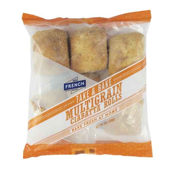 New French Bakery Multigrain Ciabatta Rolls (2 oz) - Instacart