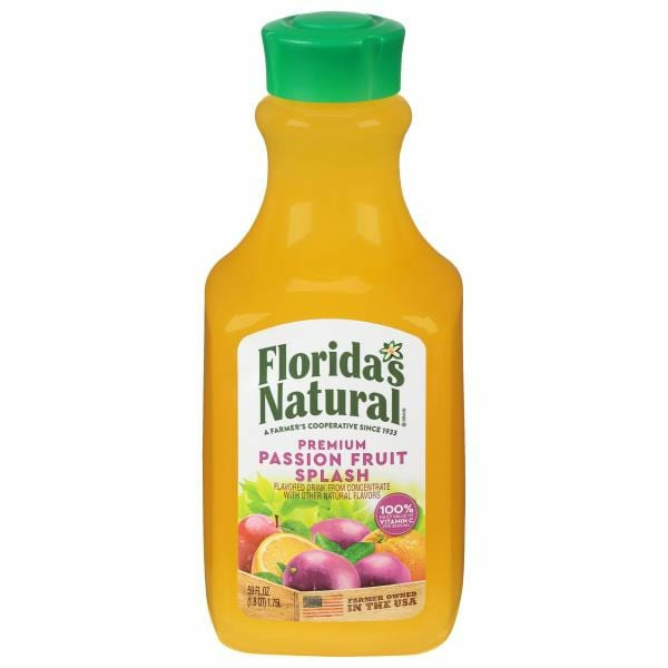Florida's Natural Flavored Drink, Passion Fruit Splash, Premium Same ...