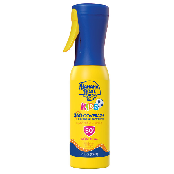 Banana Boat 360 Coverage Sunscreen Mist, Refillable Sunscreen Bottle ...