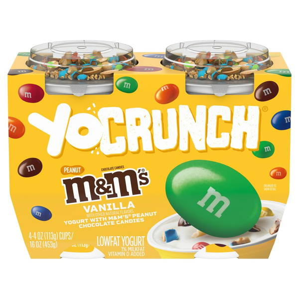 Kroger YoCrunch Vanilla Low Fat Yogurt Cups with Peanut M&M'S(R) Same ...