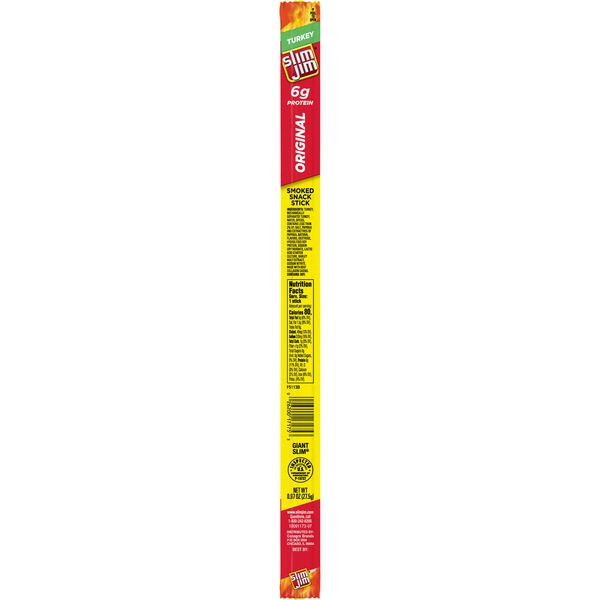 Slim Jim Turkey Original (0.97 oz) - Instacart