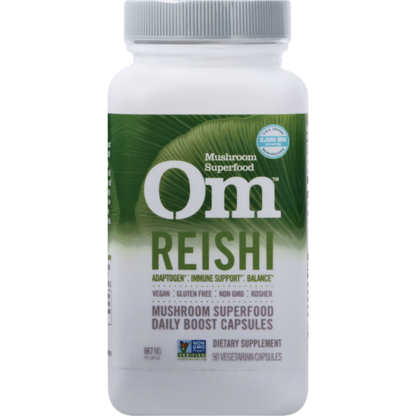 Om Reishi, Daily Boost, 667 mg, Capsules (90 each) - Instacart