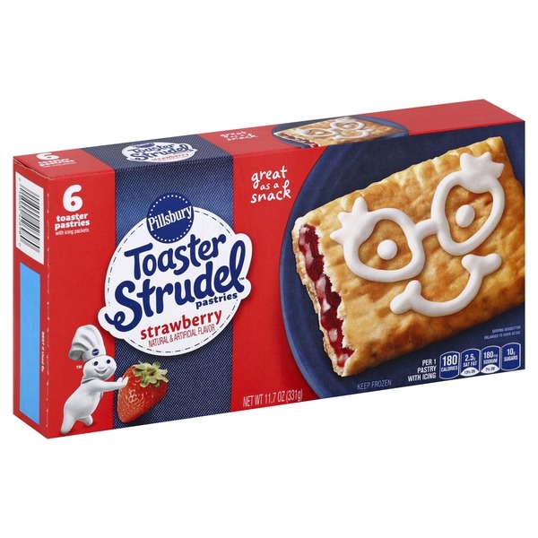 Pillsbury Strawberry Toaster Strudel Frozen Pastries Same-Day Delivery ...