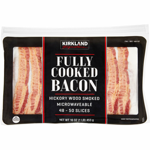 Kirkland Signature Hickory Wood Smoked Fully Cooked Bacon Same-Day ...