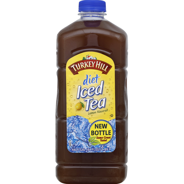 Turkey Hill Iced Tea, Diet, Lemon Flavored (64 oz) - Instacart
