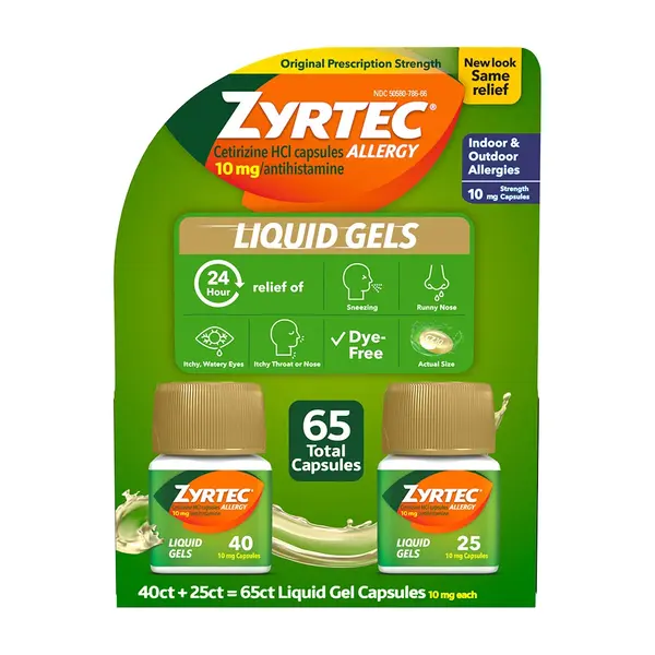 ZYRTEC 10mg Liquid Gels 65ct Same-Day Delivery | Costco