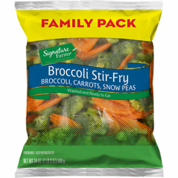 Safeway Signature Farms Broccoli Stir-fry Broccoli, Carrots, Snow Peas ...