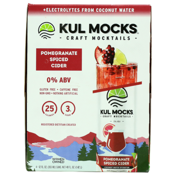 Kul Mocks Craft Mocktails Pomegranate Spiced Cider Craft Mocktail 4 ...