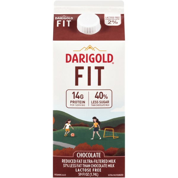 Darigold Chocolate Reduced Fat Ultra-Filtered Milk (59 fl oz) - Instacart