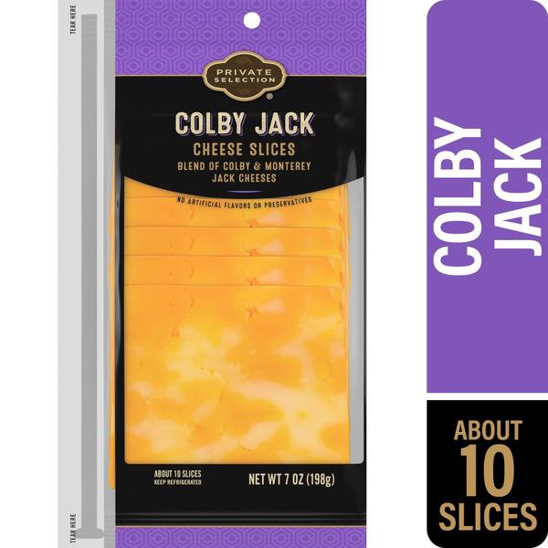Kroger Private Selection Colby Jack Cheese Slices Same-Day Delivery or ...