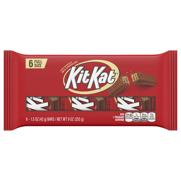 Kit Kat Crisp Wafers, in Milk Chocolate, Full Size Same-Day Delivery or ...