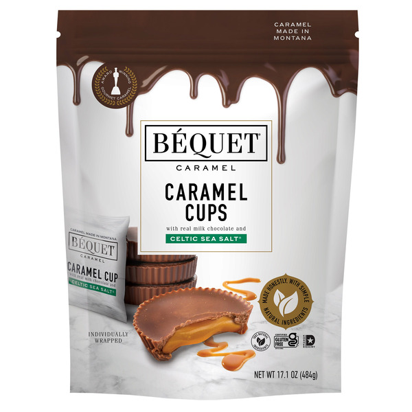 Béquet Confections Caramel Cups With Milk Chocolate & Sea Salt Same-Day ...