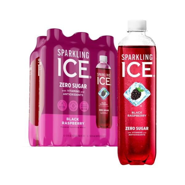Sparkling Ice® Black Raspberry Sparkling Water 6 PK Same-Day Delivery or Pickup | Publix