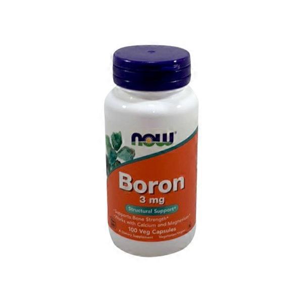 Now Boron 3 Mg Structural Supports Bone Strength Works With Calcium And Magnesium Dietary