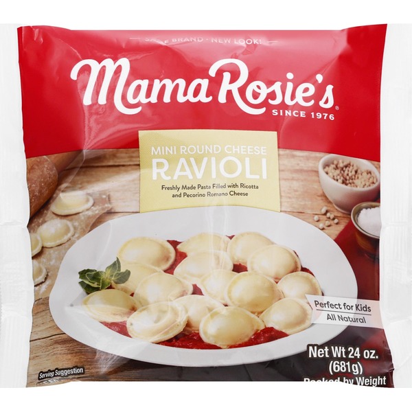 Mama Rosie's Ravioli, Cheese, Mini Round (24 oz) - Instacart
