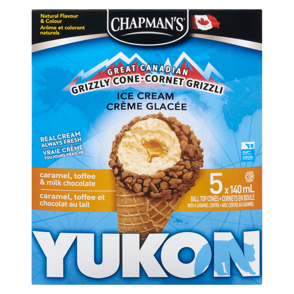 Chapman's Yukon Caramel & Toffee Cones Same-Day Delivery | Giant Tiger