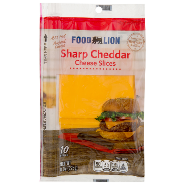 Food Lion Food Lion Sharp Cheddar Cheese Slices Same-Day Delivery or ...