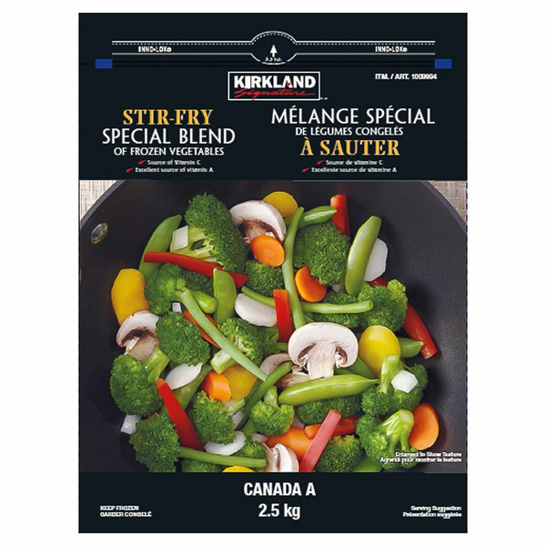 Kirkland Signature Frozen Vegetable Special Blend Stir Fry Same-Day ...