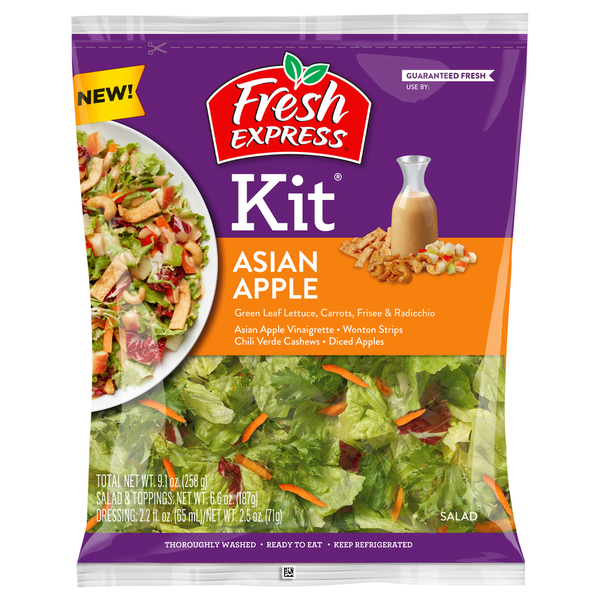 ShopRite Fresh Express Salad Kit, Asian Apple Same-Day Delivery | Instacart