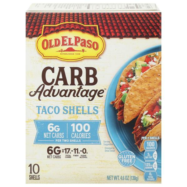 Publix Old El Paso Carb Advantage Gluten Free Crunchy Taco Shells Same ...