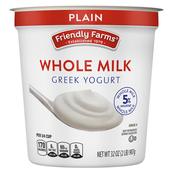 Friendly Farms Nonfat Plain Greek Yogurt Same-Day Delivery or Pickup | ALDI