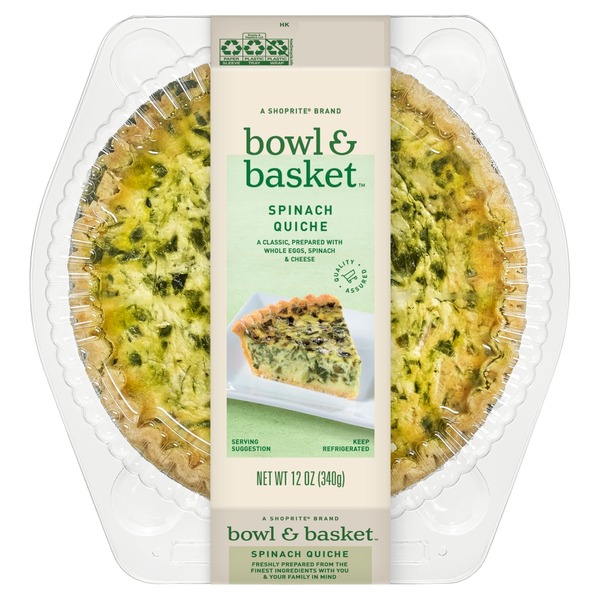 ShopRite Bowl & Basket Spinach Quiche Same-Day Delivery or Pickup ...