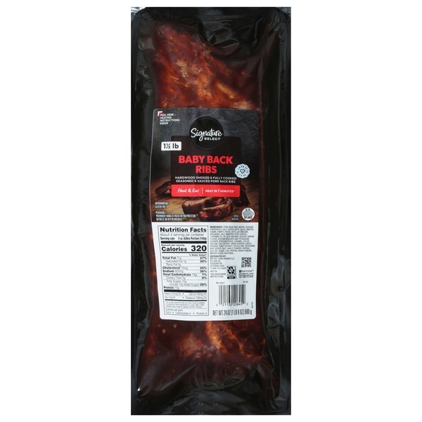 Safeway Signature SELECT Baby Back Ribs Same-Day Delivery or Pickup ...