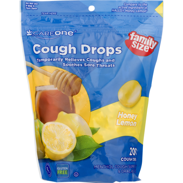 CareOne Honey Lemon Cough Drops (200 ct) - Instacart