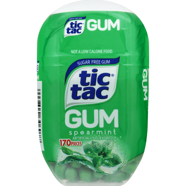 Tic Tac Gum, Sugar Free, Spearmint (170 each) - Instacart