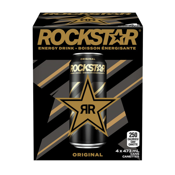 Rockstar Energy Drink Double Size 4-Pack, 473ml Same-Day Delivery ...