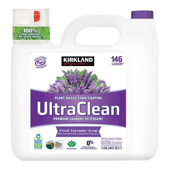 Kirkland Signature Ultra Clean HE Plant-Based Liquid Laundry Detergent ...