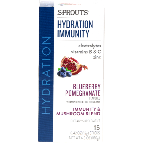 Sprouts Blueberry Pomegranate Hydration Drink Mix 15 Pack Same-Day ...