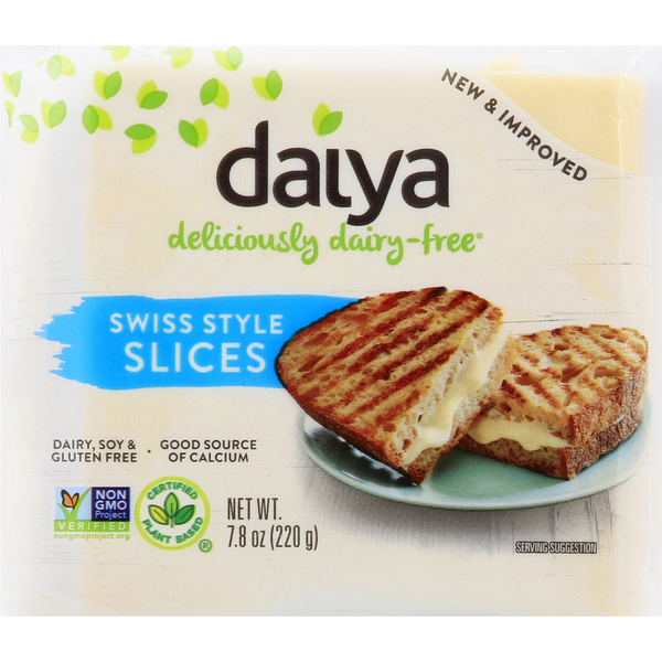 Daiya Swiss Style Slices, Dairy Free (7.8 oz) - Instacart