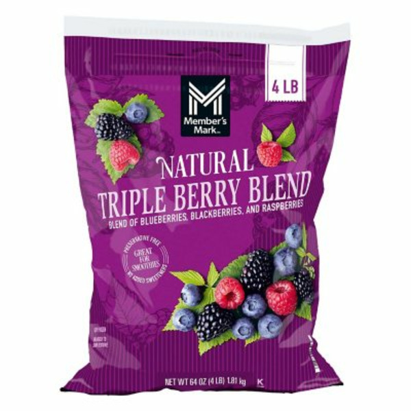 Sam's Club Member's Mark Triple Berry Blend Of Blueberries Blackberries And Raspberries Same-Day ...