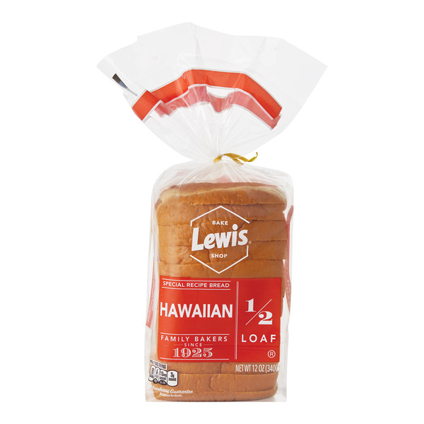 Lewis Bake Shop Bread, Hawaiian, 1/2 Loaf Same-Day Delivery or Pickup ...